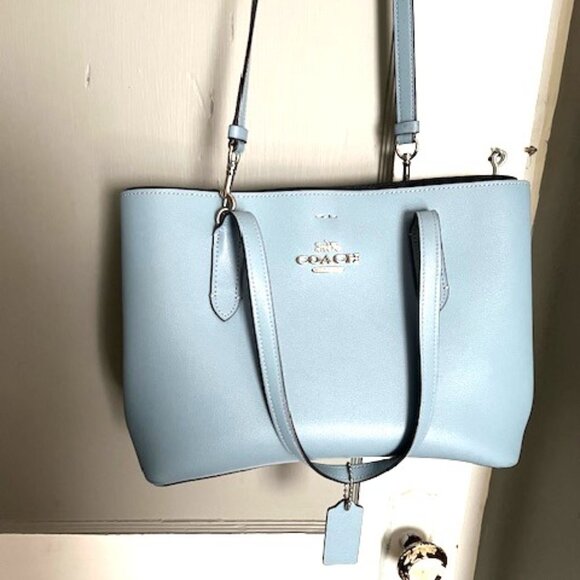 Coach | Bags | Coach 2way Shoulder Bag Light Blue | Poshmark
